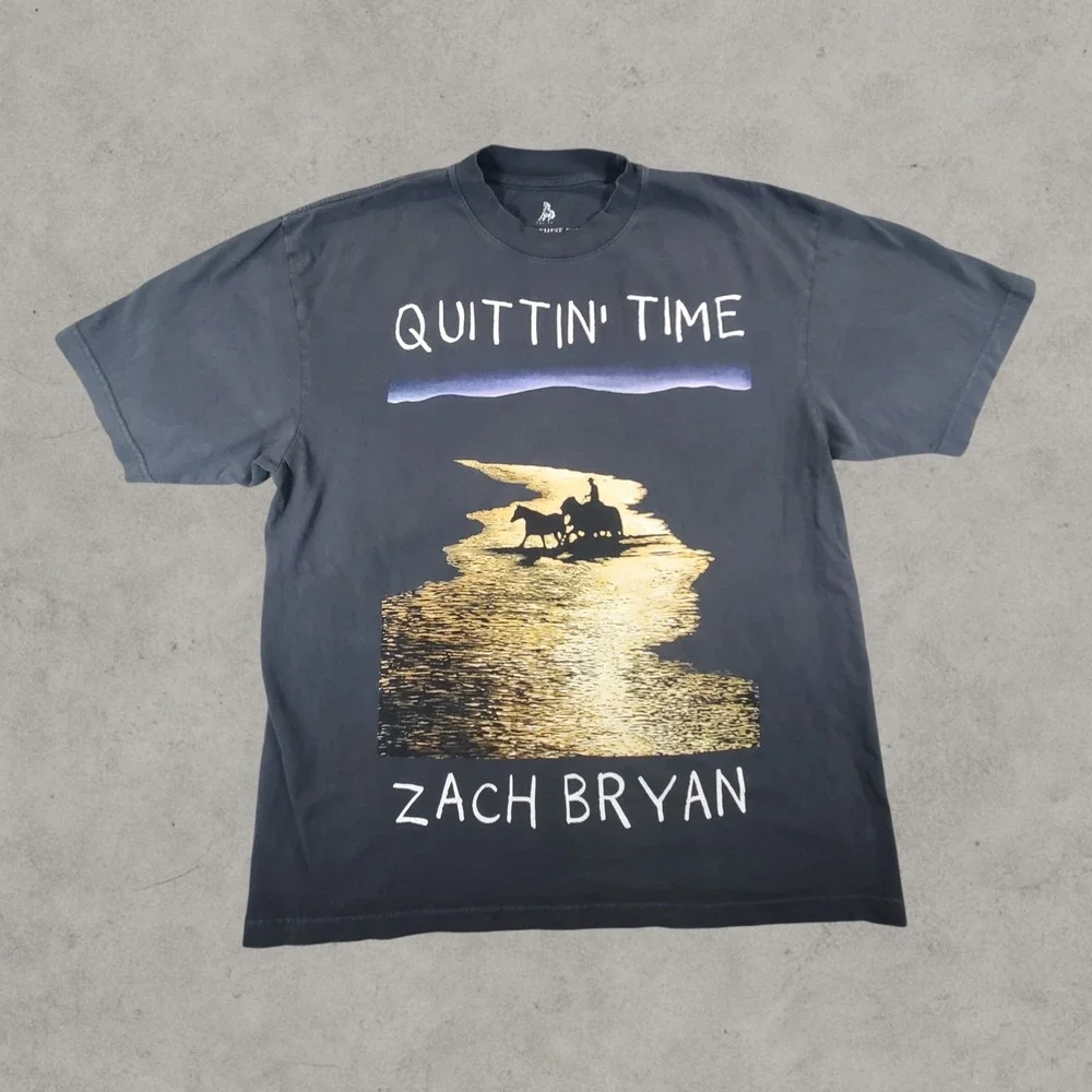 One of These Days | Shirts | Zach Bryan Shirt Mens Large Black Quittin ...